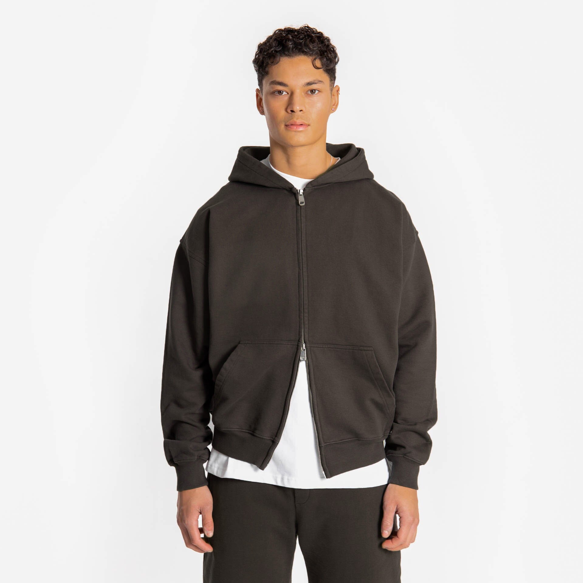 Home / Zip Hoodie - Dark Mocha